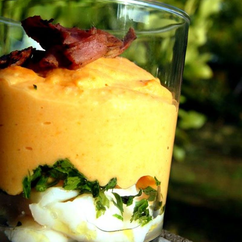 Fish Pumpkin and Bacon Verrine — Eatwell101