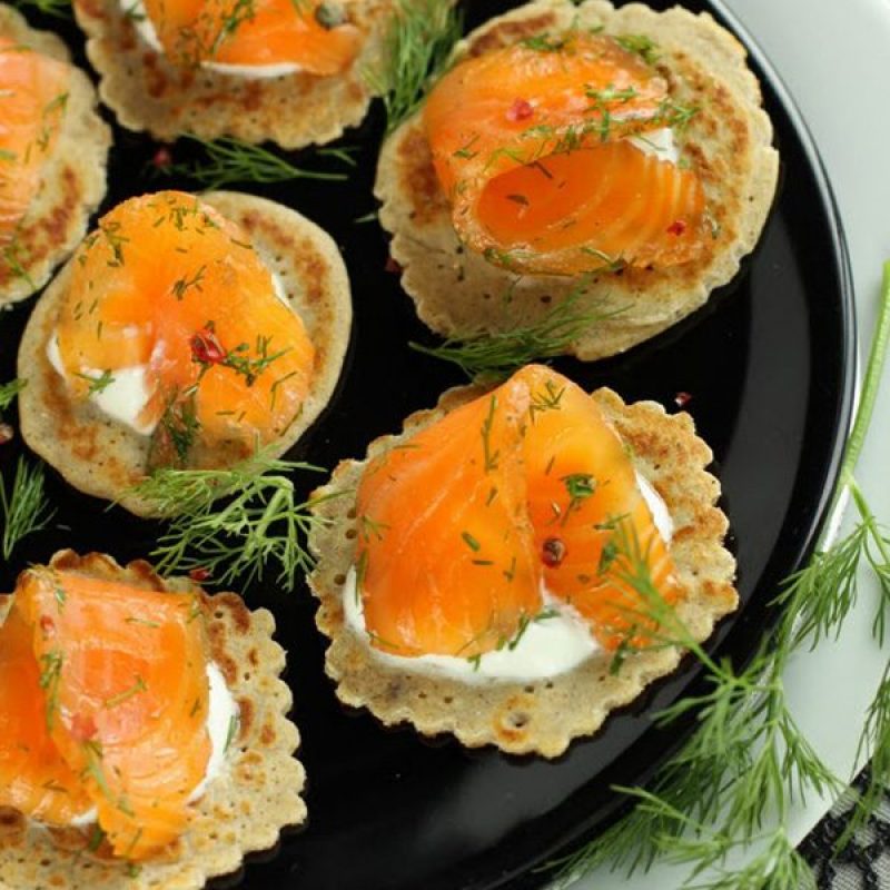 Gravlax Marinated Salmon Recipe – Healthy Marinated Salmon with Blinis ...
