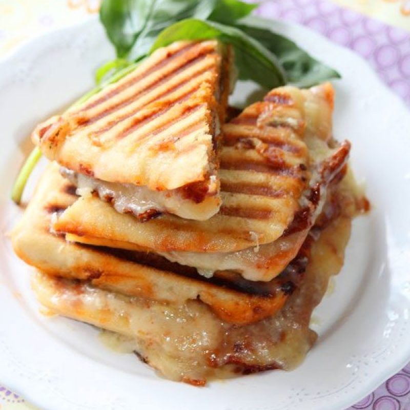 Three Cheeses & Tomato Panini Recipe — Eatwell101