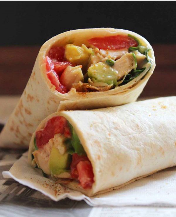 Roasted Chicken Wraps Recipe — Eatwell101