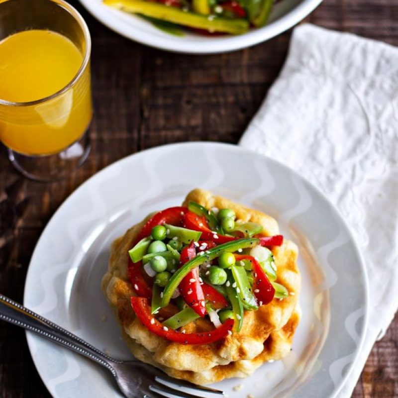 Spring Salad Waffles Recipe — Eatwell101
