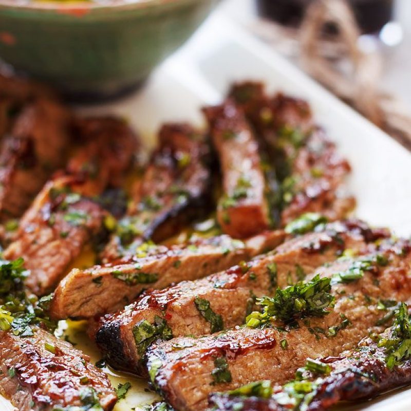 Grilled Steak Recipe With Parsley Sauce — Eatwell101