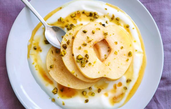 Yogurt-Pear Breakfast with Maple Syrup Recipe — Eatwell101