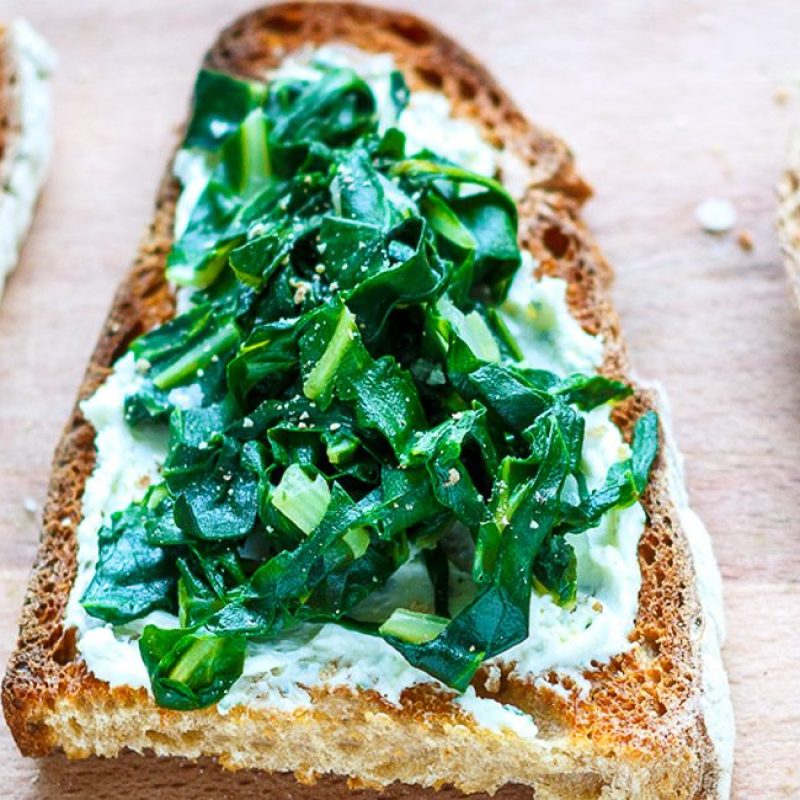 Sauteed Swiss Chard Toasts Recipe — Eatwell101