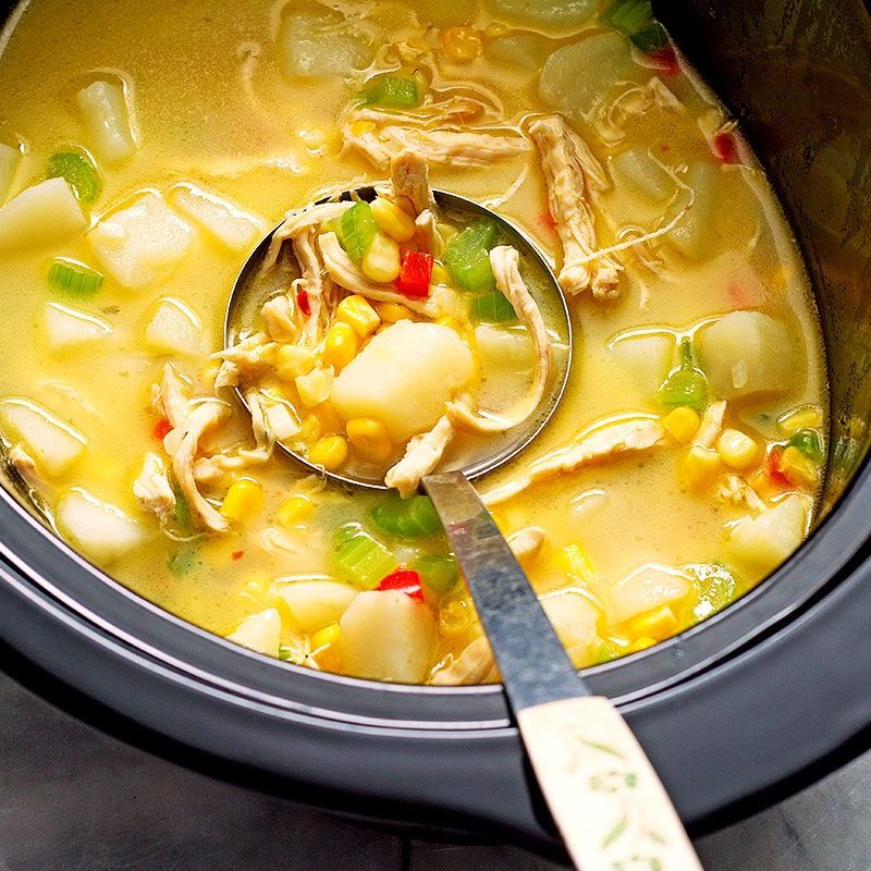 Chicken and corn soup slow cooker store