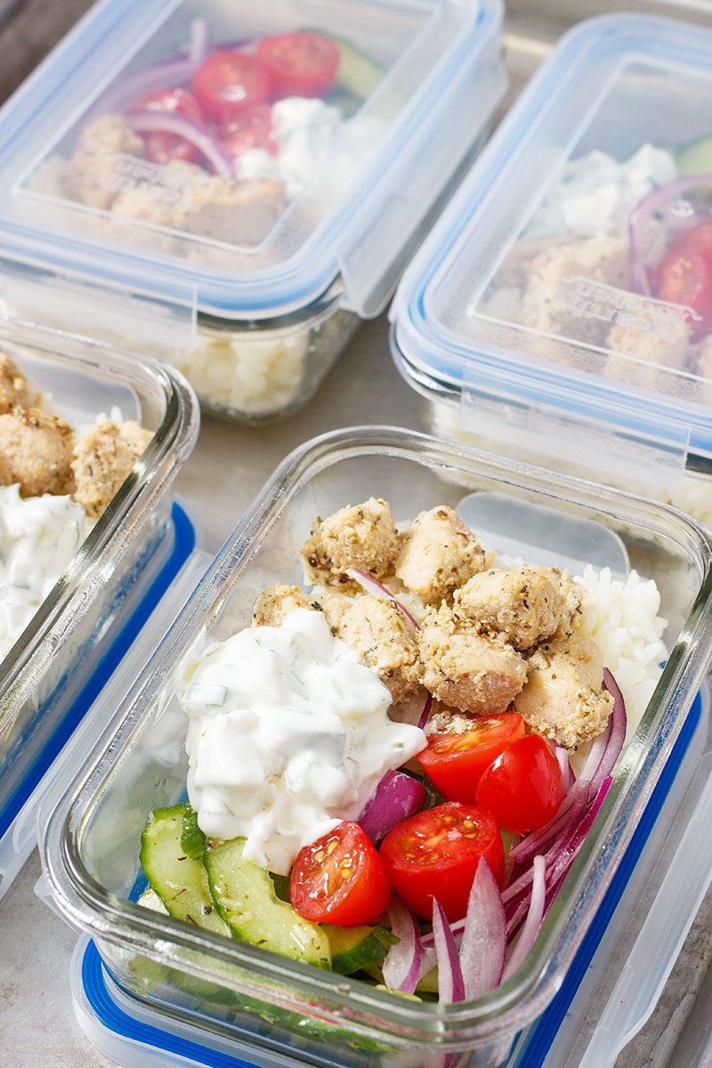Greek Chicken Meal Prep Bowls Recipe — Eatwell101 Greek Chicken Meal Prep Bowls Recipe — Eatwell101