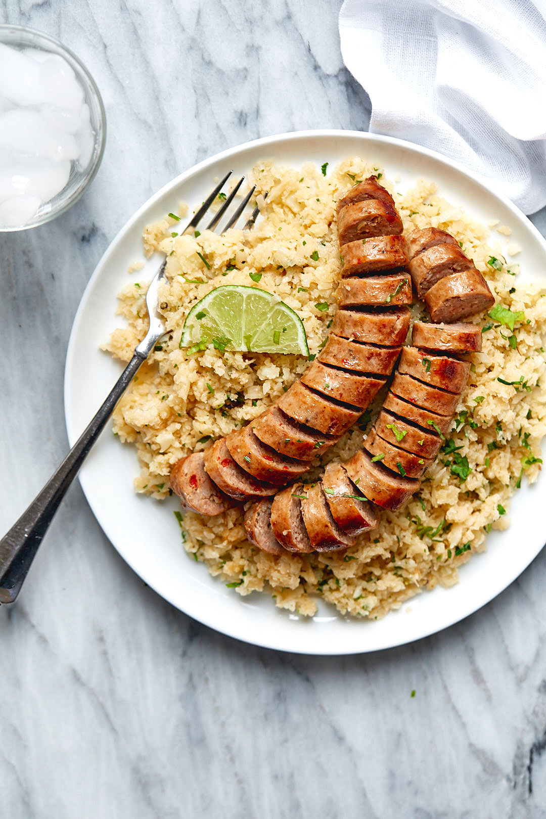 Italian Sausage With Cilantro Lime Cauliflower Rice Recipe — Eatwell101