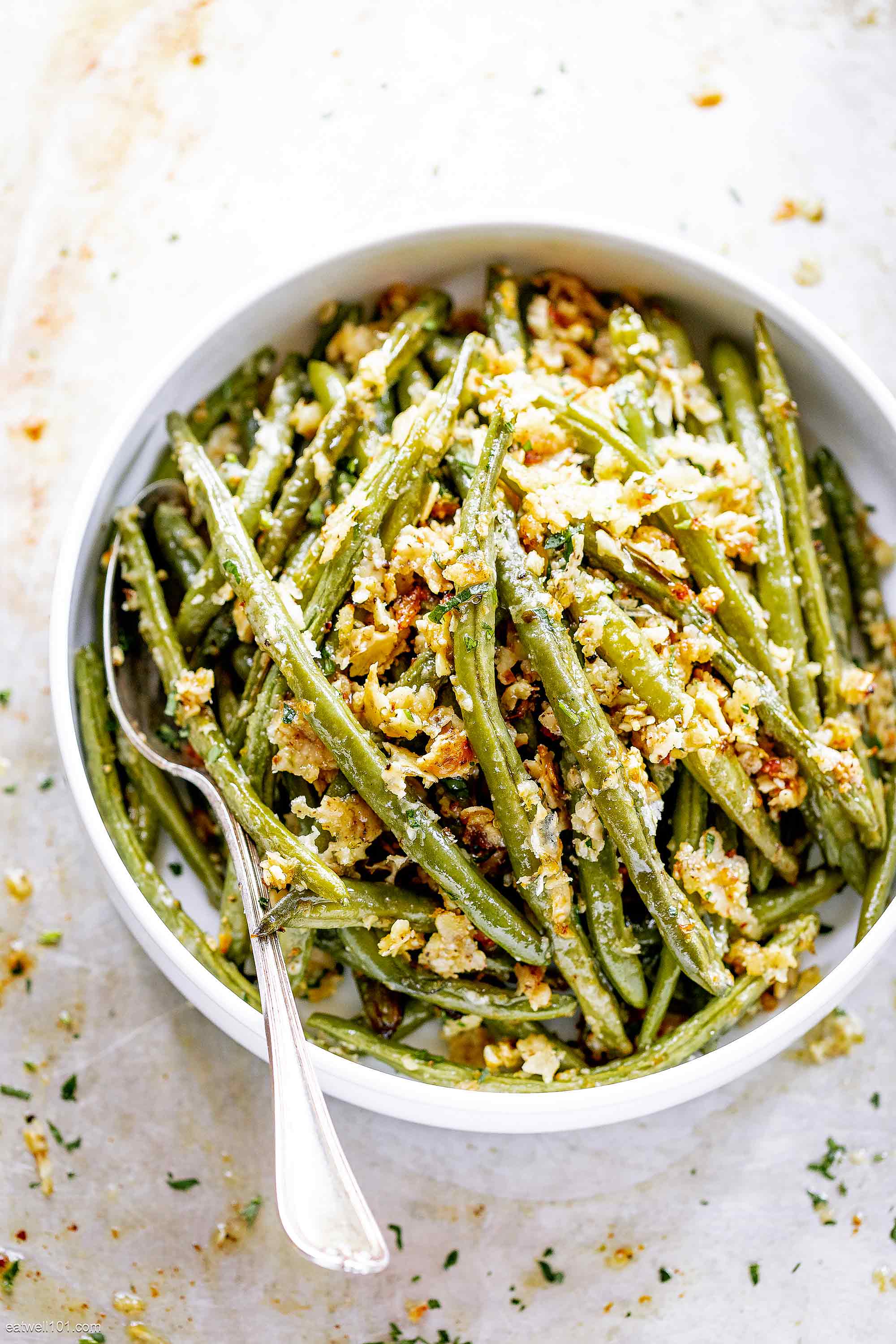 Roasted Green Beans Garlic Parmesan — Eatwell101 Roasted Green Beans Garlic Parmesan — Eatwell101