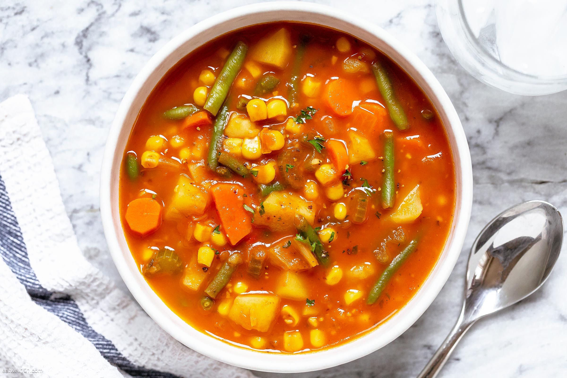 Slow Cooker Vegetable Soup Recipe Crockpot Vegetable Soup Eatwell101