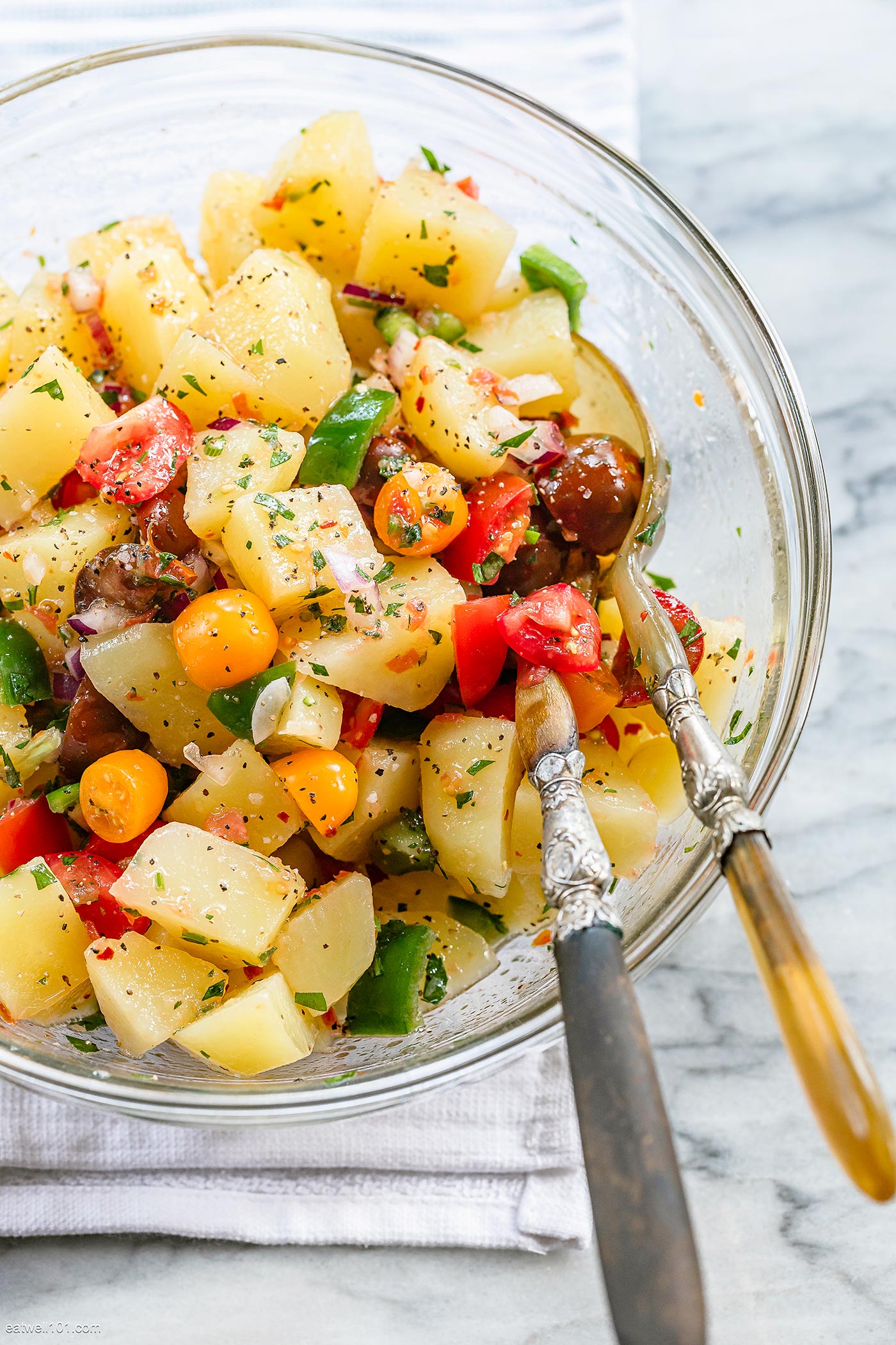 Tomato Potato Salad Recipe Simple Potato Salad Recipe Eatwell101