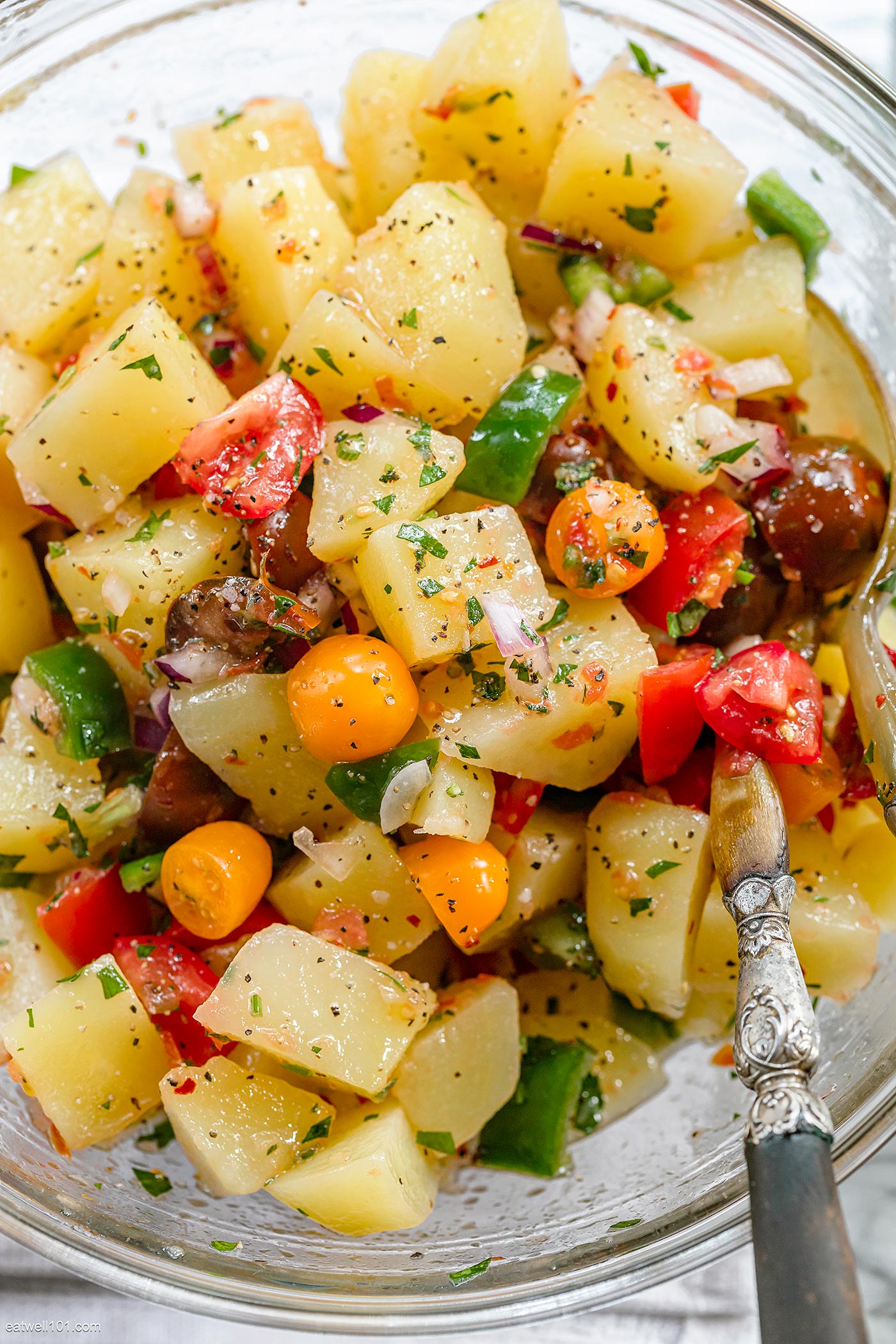Tomato Potato Salad Recipe Simple Potato Salad Recipe Eatwell101