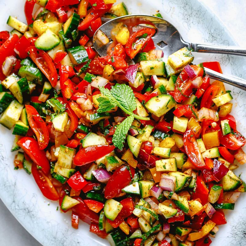 Mediterranean Cucumber Salad Recipe — Eatwell101