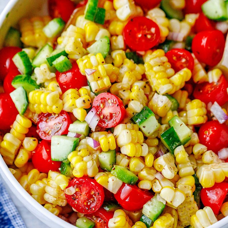 Tomato Corn Salad Recipe – Easy Corn Tomato Salad — Eatwell101