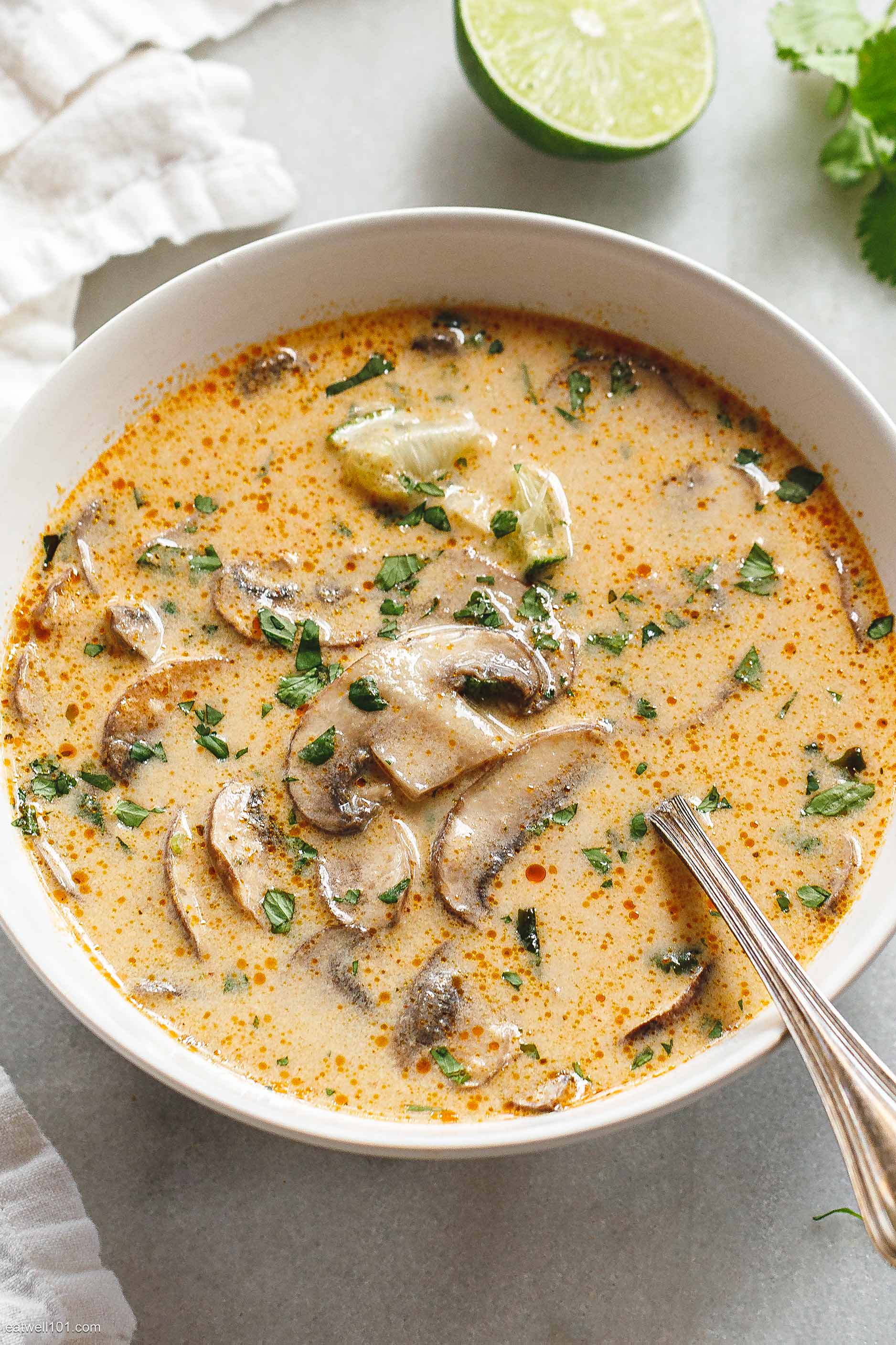 Thai Coconut Soup Recipe With Mushrooms Thai Coconut Mushroom Soup Recipe — Eatwell101