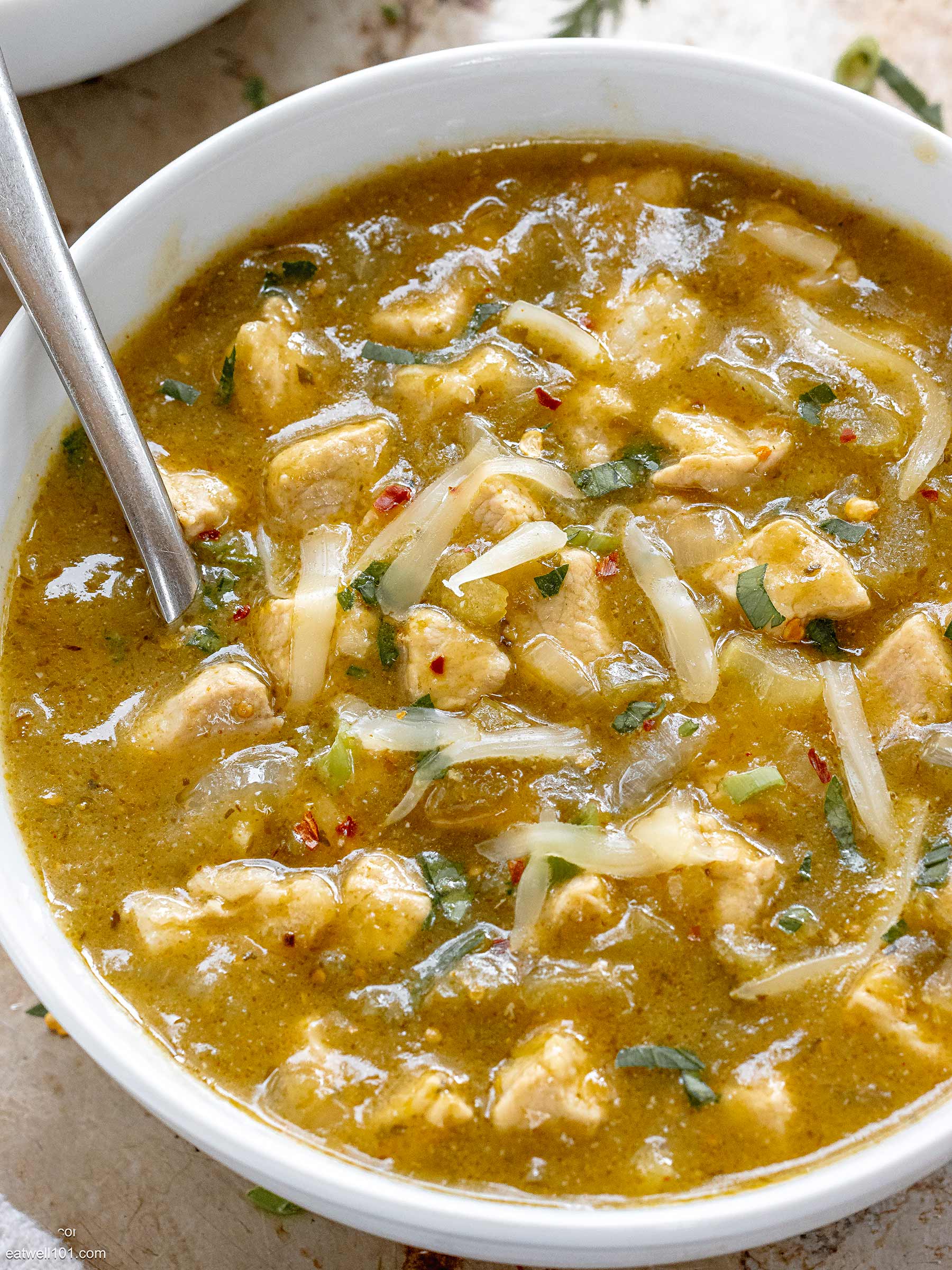 Easy Green Chile Pork Soup Recipe Green Chile Soup Recipe — Eatwell101