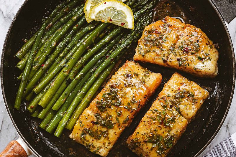 Pan-Seared Halibut with Browned Butter Recipe — Eatwell101