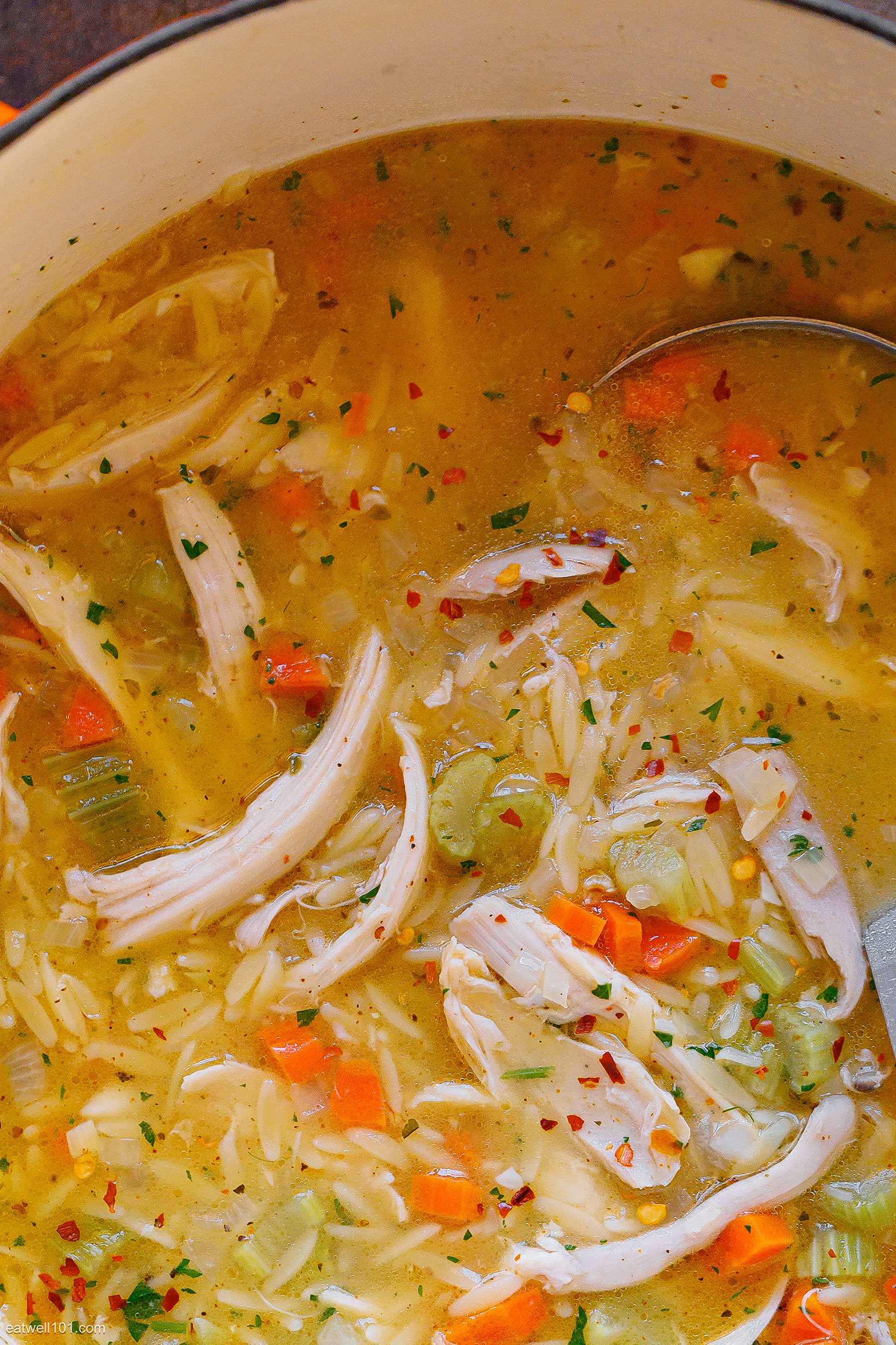 Lemon Chicken Soup Recipe With Orzo Chicken Pasta Soup Recipe — Eatwell101