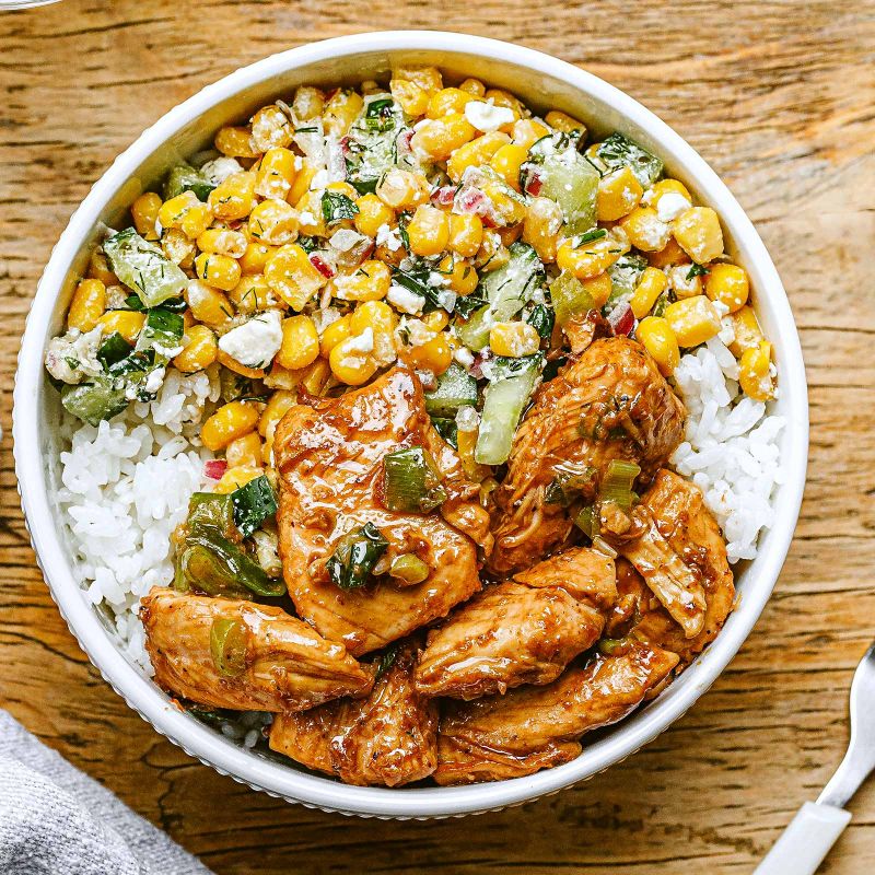 Chicken Stir-Fry Rice Bowl Recipe — Eatwell101